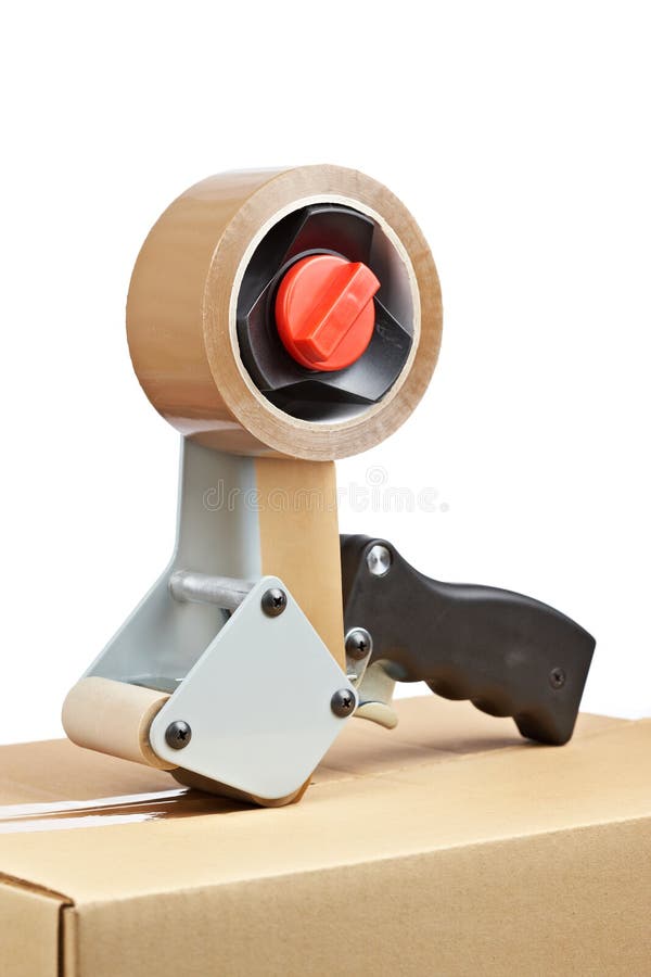 Packaging tape dispenser stock image. Image of cartons - 27873817