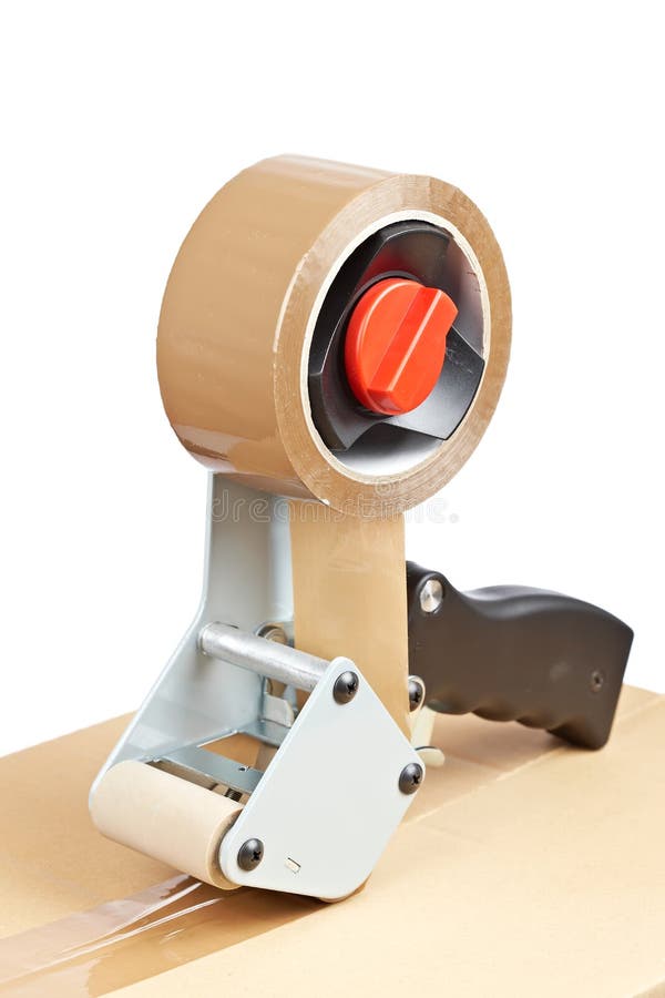 Packaging tape dispenser stock image. Image of cartons - 27873817