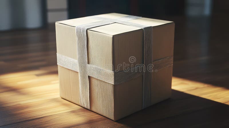 Packaging taping box stock illustration. Illustration of wrap - 393573321