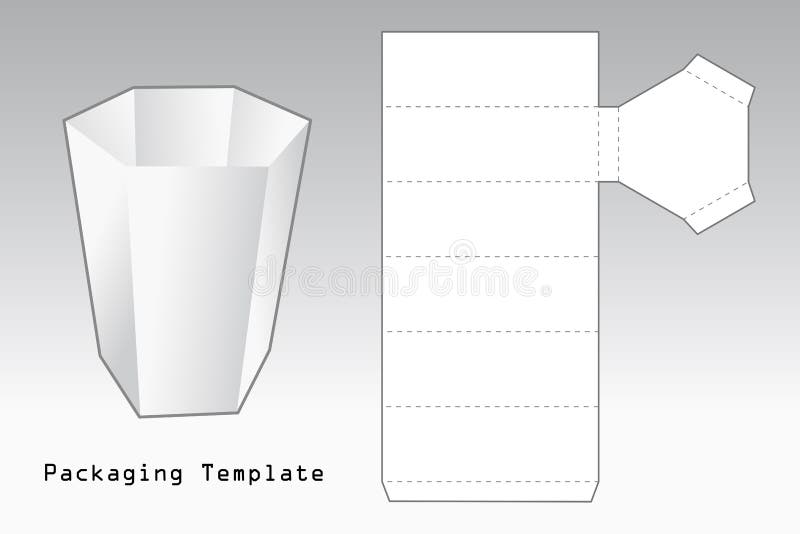 Packaging Template Paper Gift Bag Stock Vector - Illustration of carry ...