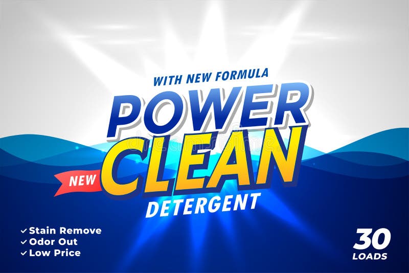 Detergent Powder Banner Stock Illustrations – 897 Detergent Powder ...