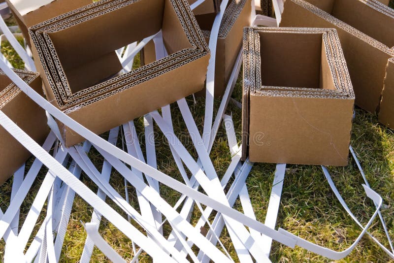 Packaging waste stock photo. Image of ecological, cardboard - 40710184