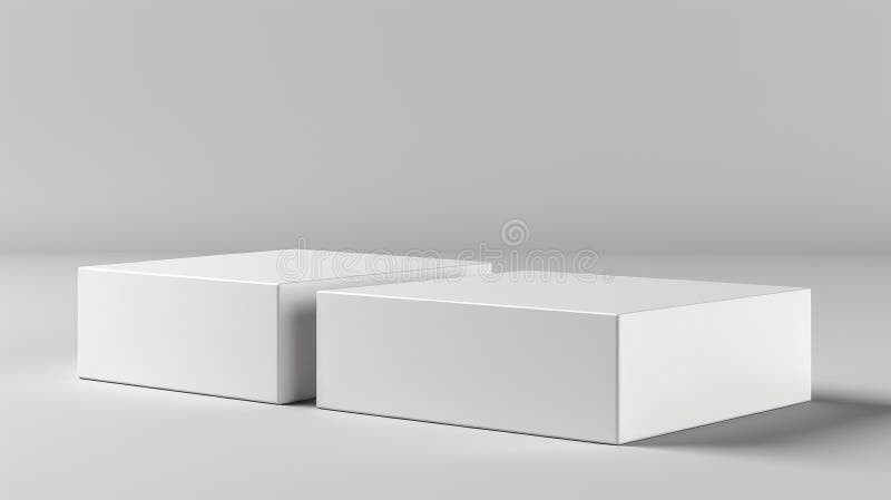Packaging White Box Mock Up Stock Photo - Image of appealing, modern ...