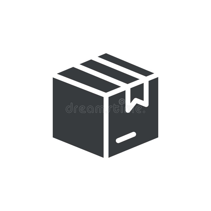Packed Box Icon Simple Vector Symbol Stock Vector - Illustration of ...