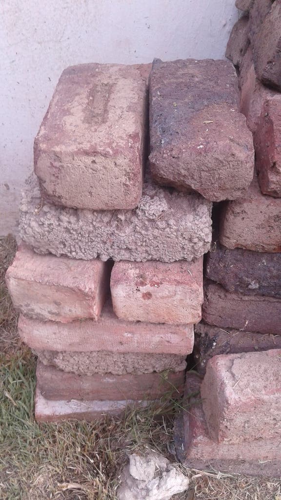 Packed Building Bricks Stack Stock Photo - Image of stack, building ...