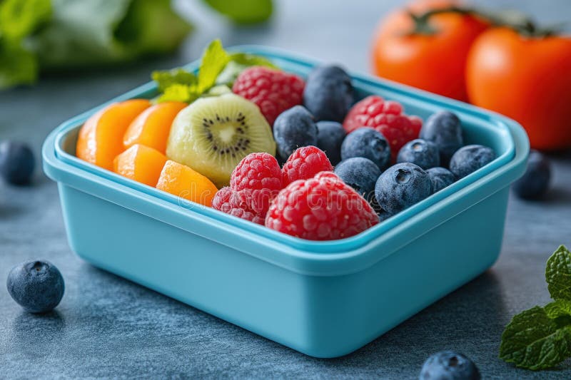 A Packed Lunch in a Lunchbox, Simple and Relatable, Everyday Scene ...