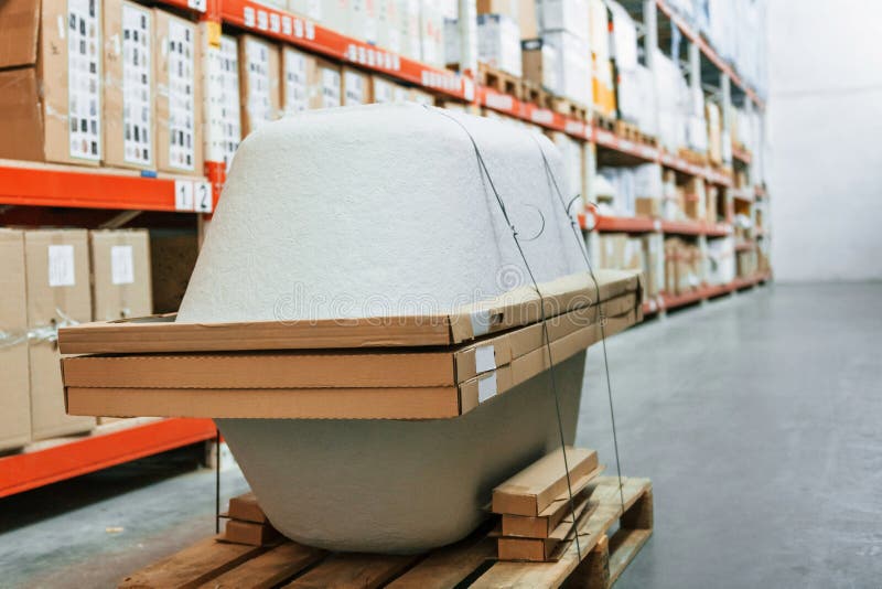 Packed Order is in the Storage with Many of the Boxes in it Stock Image ...