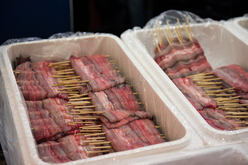 Packed pieces of a fish stock image. Image of aquaculture - 85188791