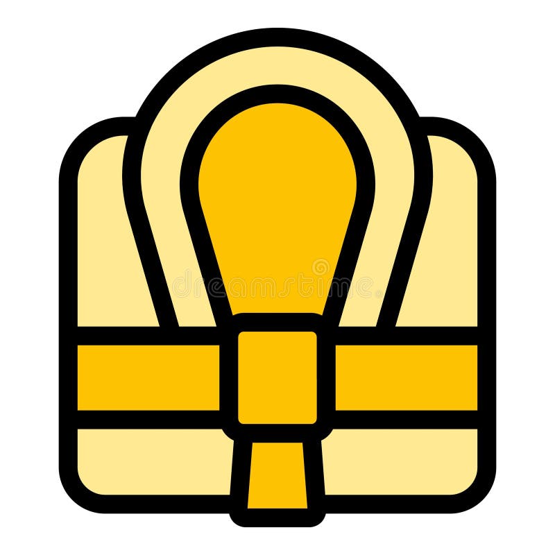 Packed Robe Icon Vector Flat Stock Vector - Illustration of line ...