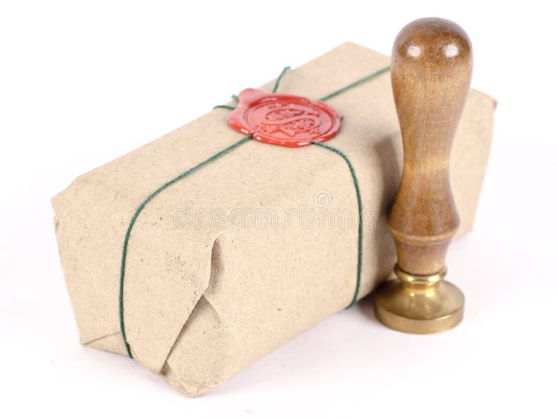 A Packed and Sealed Package Stock Photo - Image of seal, insignia ...
