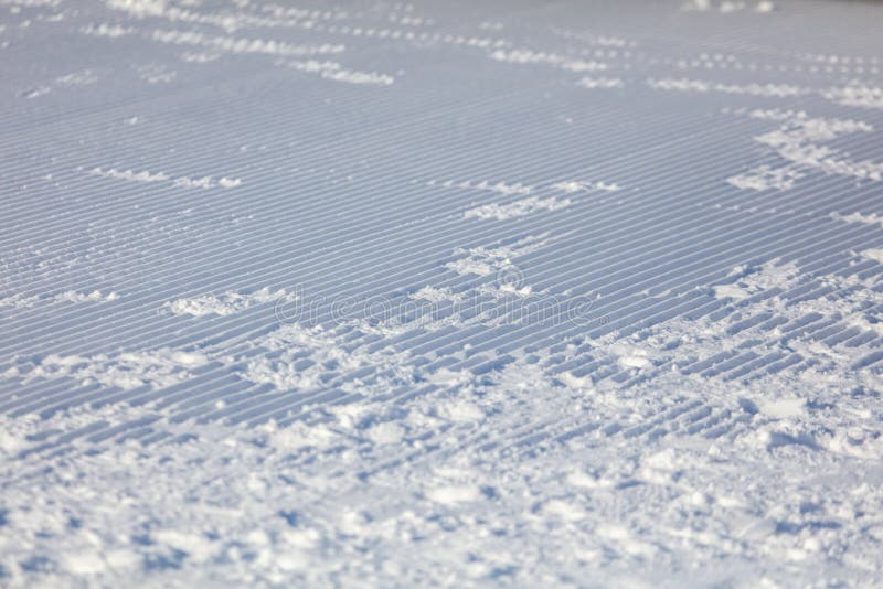 Packed Snow for Skiing As Backdrop. Stock Image - Image of closeup ...