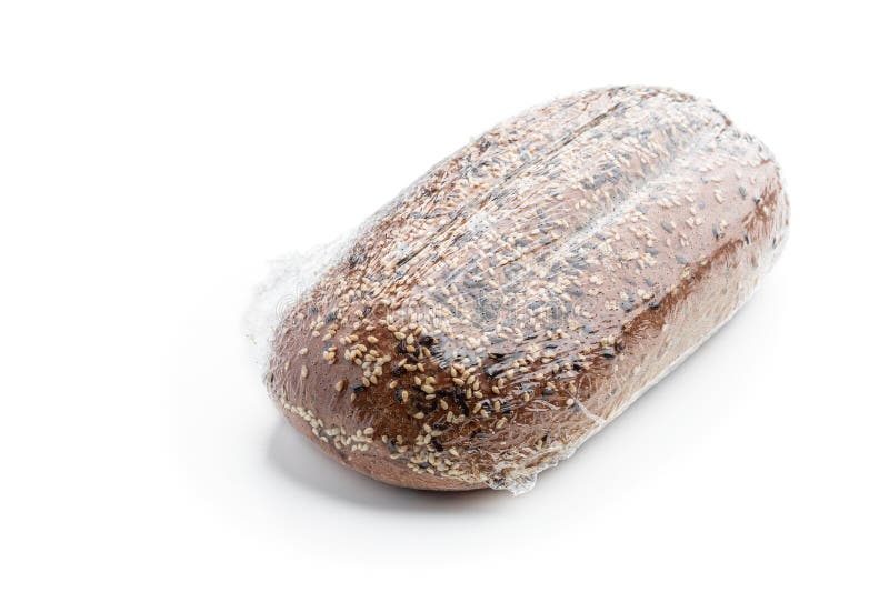 Packed Whole Grain Rye Bread Isolated on White Stock Photo - Image of ...