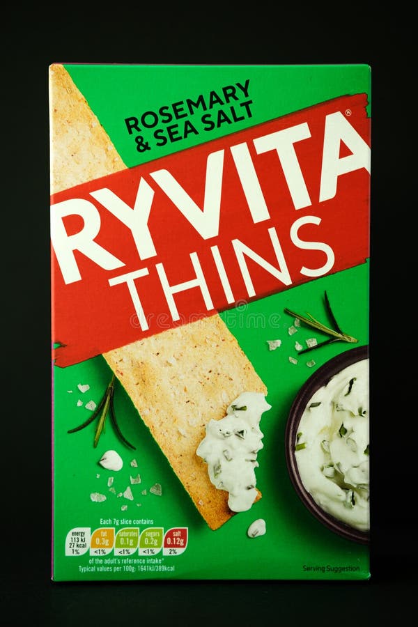 Packet or Box of Ryvita Thins Crackers or Biscuits Editorial Photo ...