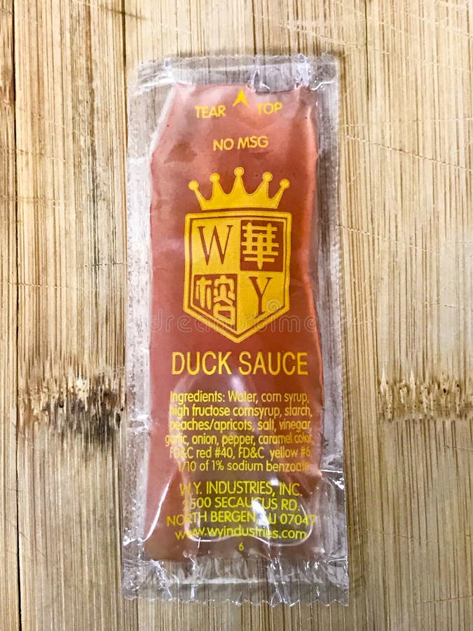 Packet of Chinese Food Duck Sauce Editorial Stock Photo - Image of ...