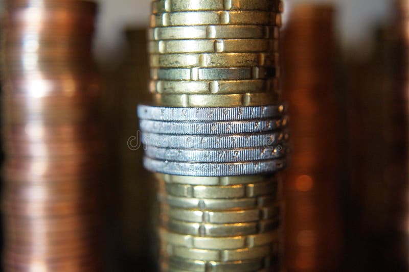 A Packet of Euro Cent Coins Stock Image - Image of national, european ...