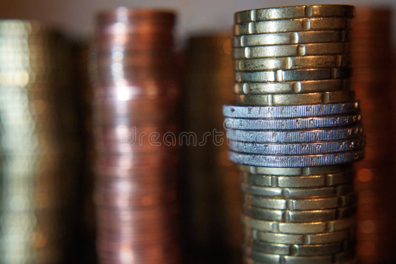 A Packet of Euro Cent Coins Stock Image - Image of european, currency ...