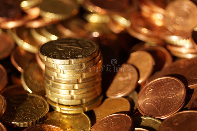 A Packet of Euro Cent Coins Stock Image - Image of bank, savings: 133394945