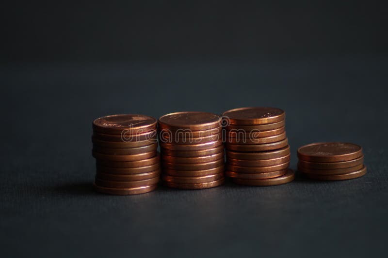 A Packet of Euro Cent Coins Stock Image - Image of coin, stack: 133620735