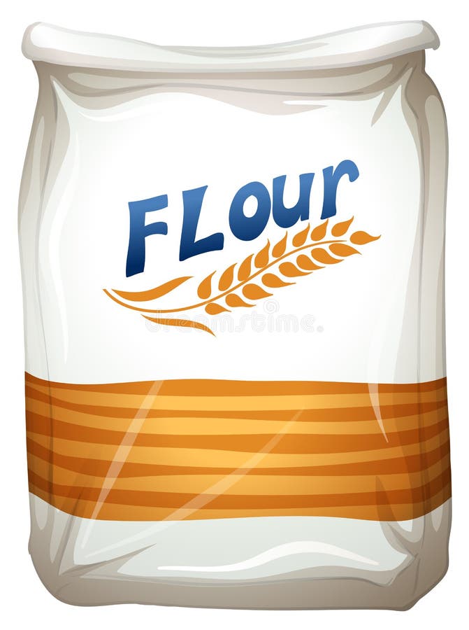 A packet of flour stock vector. Illustration of flour - 41601583