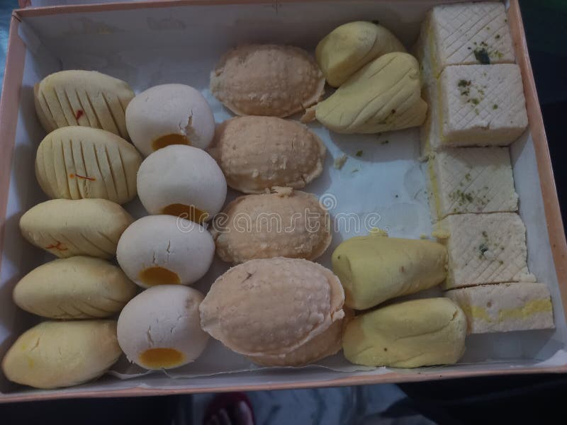 A Packet Mixed of Bengali Sweets Stock Image - Image of dairy ...