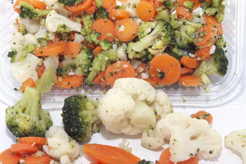 Packet of Mixed Steamed Vegetables Stock Photo - Image of carrots ...