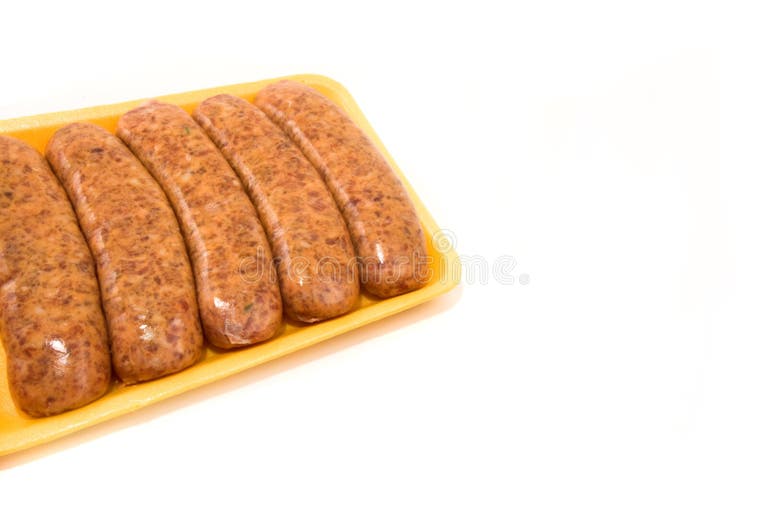 Packet of sausages stock image. Image of background, packaging - 6125827