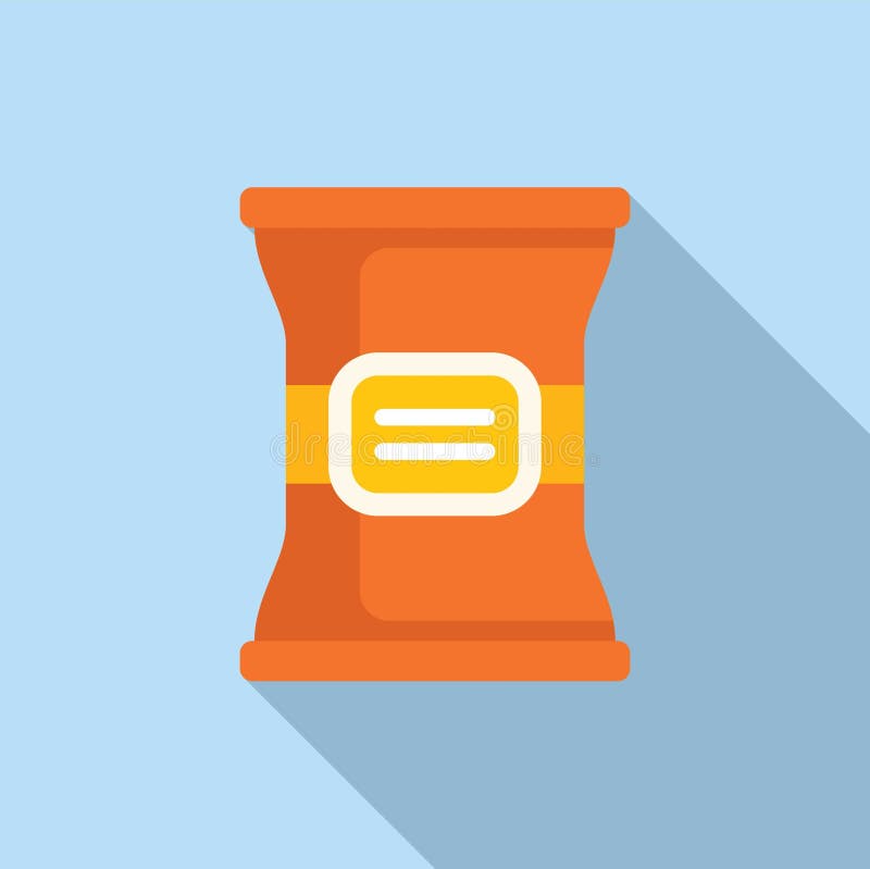 Packet Snack Bag Icon Flat Vector. Food Packet Stock Vector ...