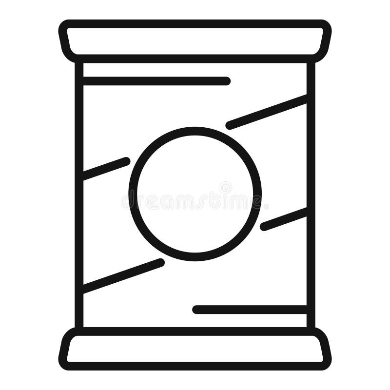 Packet Snack Bag Icon Outline Vector. Food Packet Stock Vector ...