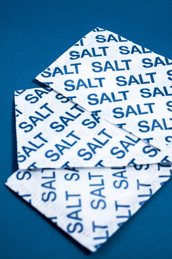 Packets of Sodium Chloride Table Salt Stock Image - Image of chloride ...
