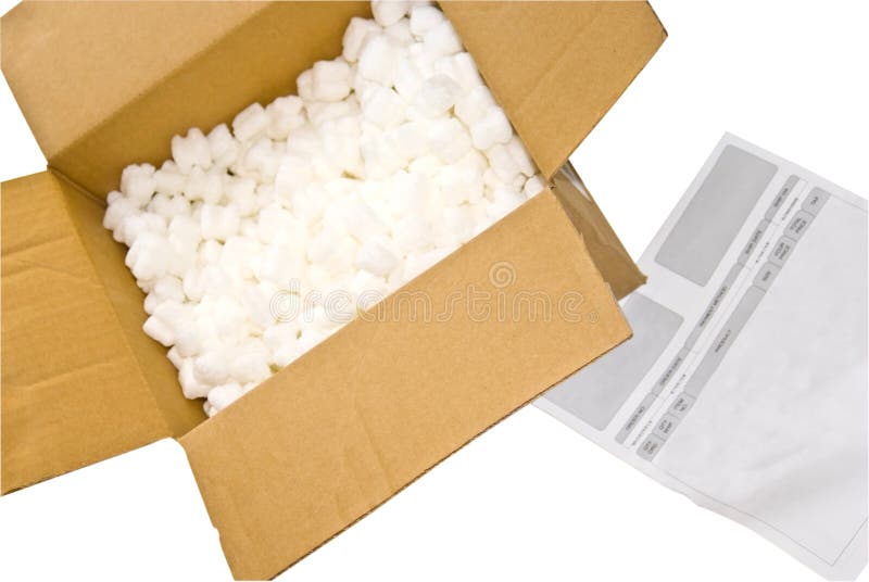 Packing Box with Order Slip Stock Image - Image of concept, gifts: 7600653
