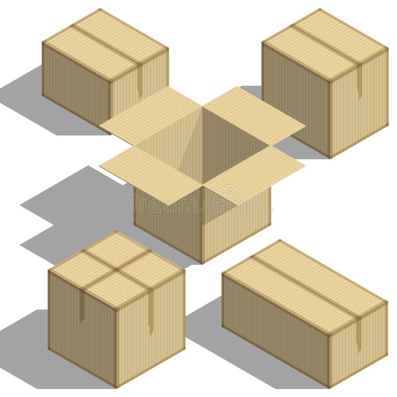 Packing Boxes Stock Illustrations – 22,590 Packing Boxes Stock ...