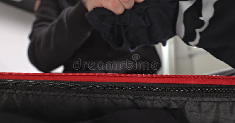 Packing and Checking Luggage View from Inside Stock Video - Video of ...