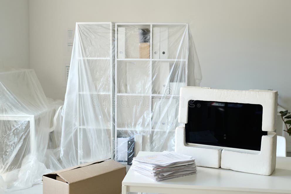 Packing Document and Furniture for the Move Stock Photo - Image of ...