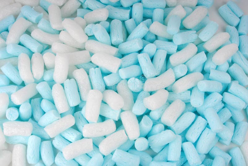Packing Foam Pellets Styrofoam Beans Stock Image - Image of styrofoam ...
