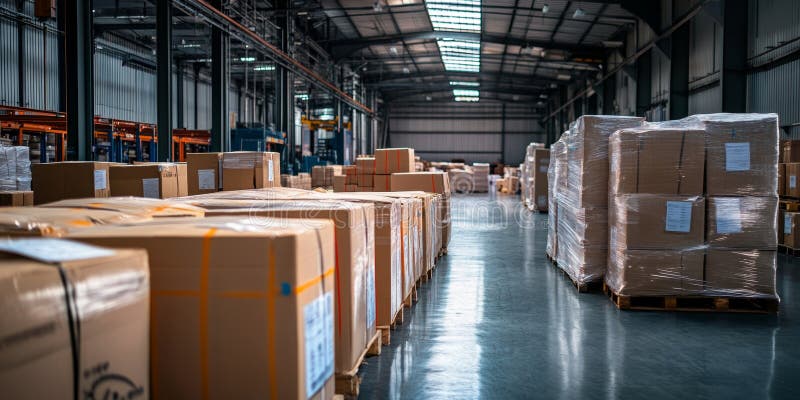 Packing Goods for Customer Delivery Inside a Large Warehouse during ...
