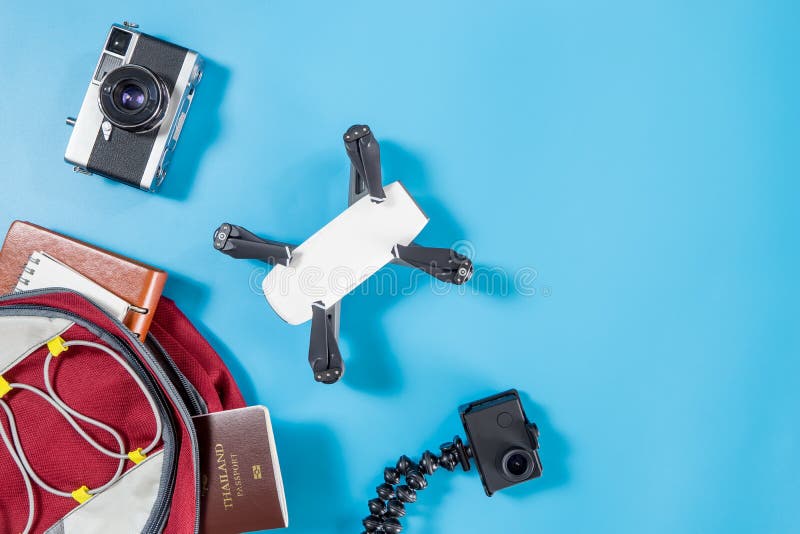 Packing Hi Tech Travel Gadgets for Vacation Stock Image - Image of ...