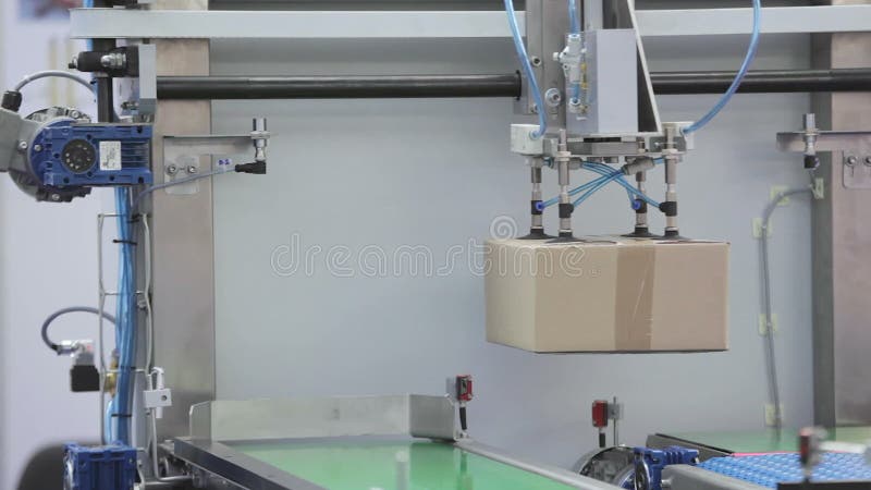 Packing Line Vacuum stock video. Video of transportation - 85516323