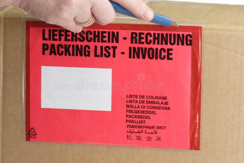 Packing list stock photo. Image of purchase, cutter, package - 7491692