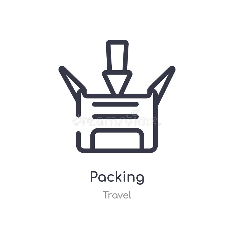 No Packing Isolated Icon. Simple Element Illustration from Signs ...