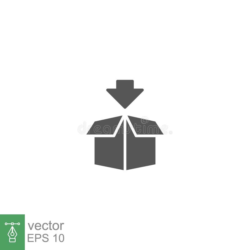 Packing Solid Icon. Package Delivery Boxes, Cargo Box Distribution ...