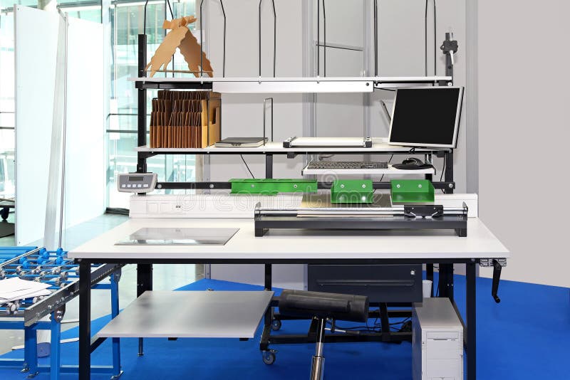 Packing station stock image. Image of delivery, eqipment - 26303941