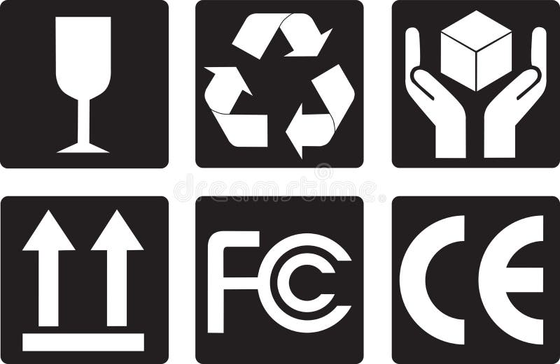 Packing symbols stock vector. Illustration of logistics - 10132569