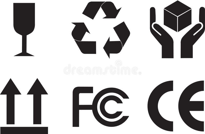 Signs Collection 6 - Packing and Shipping Symbols Stock Vector ...