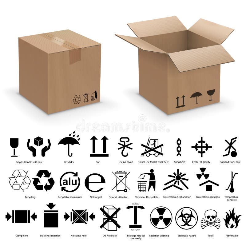 Packing Symbols Stock Vector - Image: 56400052