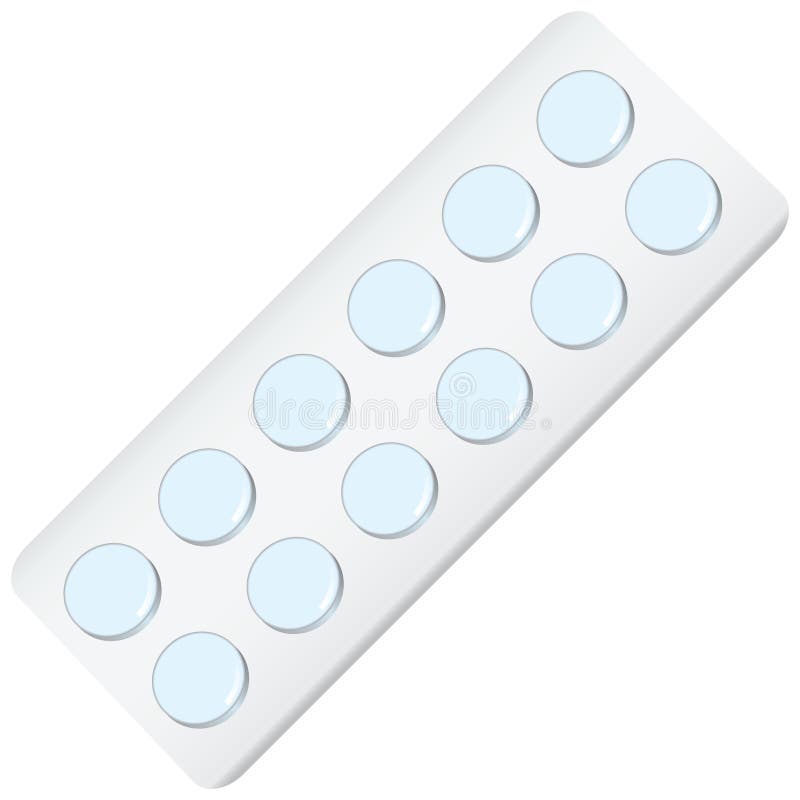 Packing with tablets stock vector. Illustration of blister - 38895350