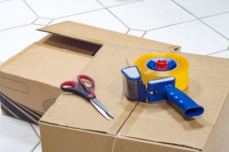 Package of parcels. stock photo. Image of package, reel - 145591004