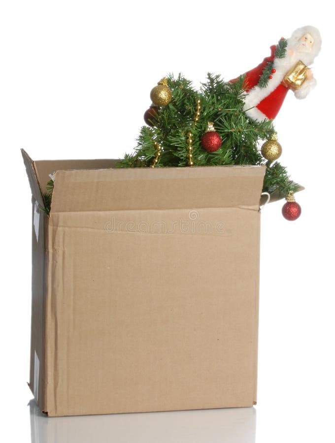 Packing up christmas stock image. Image of isolated, santa - 6887995