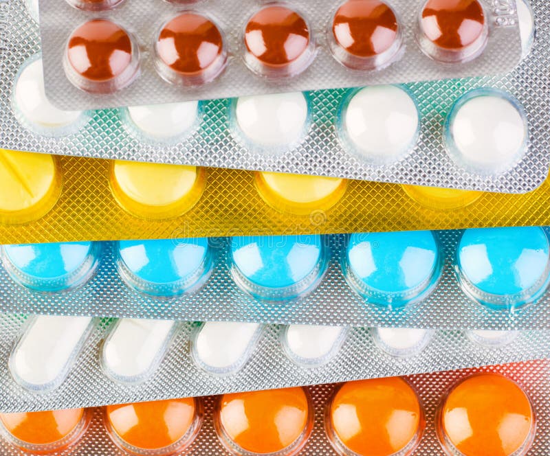 Packs of pills stock photo. Image of background, package - 9838390