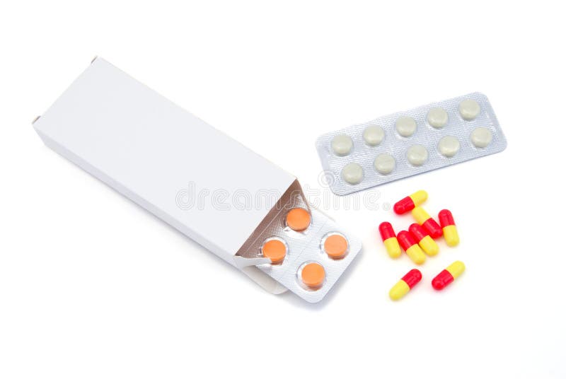 Packs of pills isolated stock photo. Image of healthy - 23382324