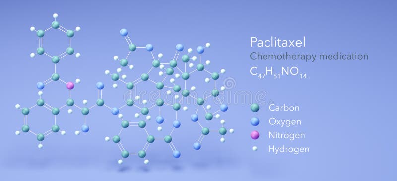 Paclitaxel Molecule, Molecular Structures, Taxol, 3d Model, Structural ...